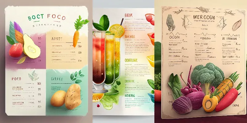 Trendy Food Menus Midjourney Prompt | PromptBase