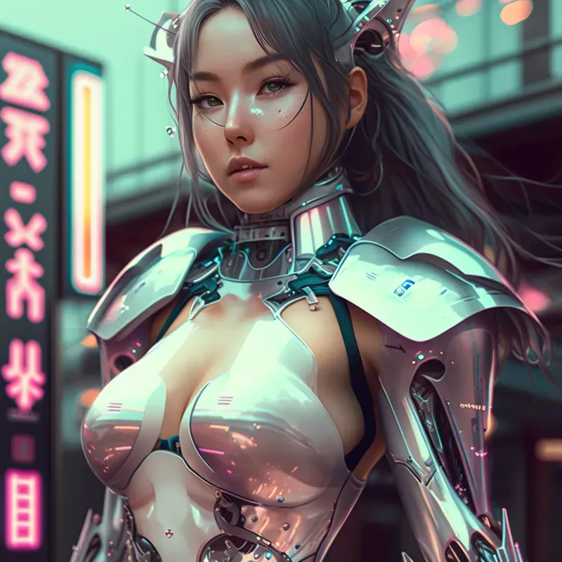 Cyberpunk Futuristic Personages Midjourney Prompt | PromptBase