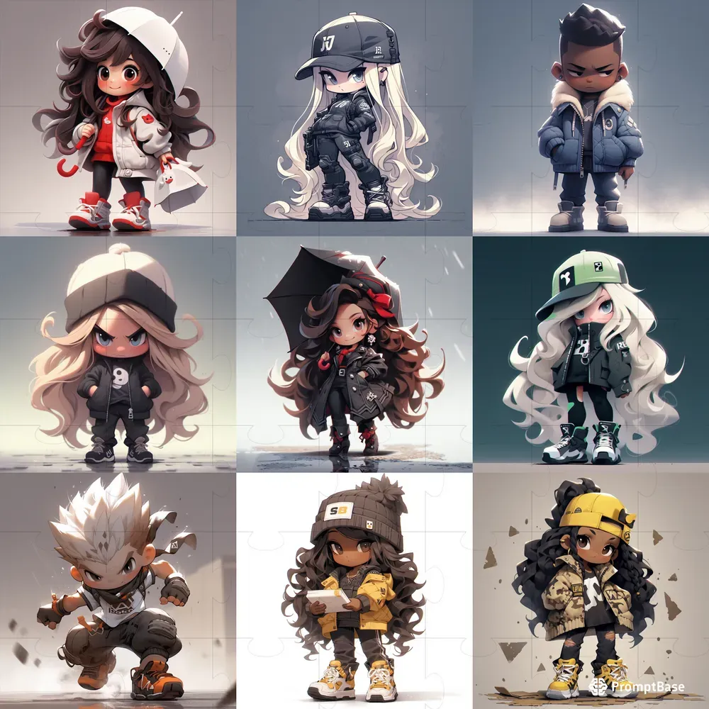 Anime Chibi Pixar Characters Midjourney Prompt | PromptBase