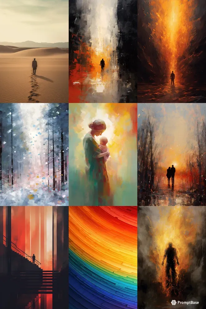 Meaningful Paintings Midjourney Prompt | PromptBase