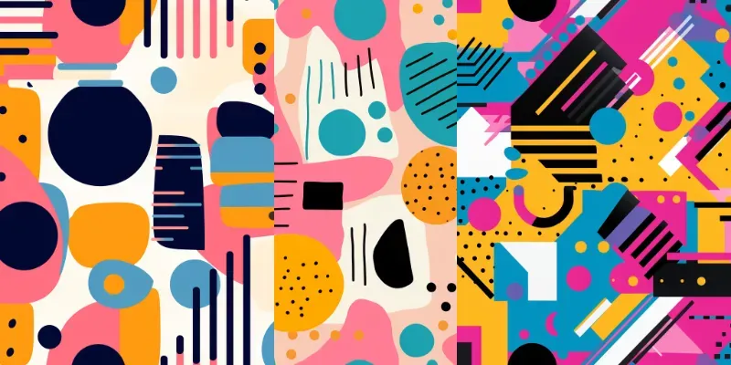 Playful Postmodern Patterns Midjourney Prompt | PromptBase