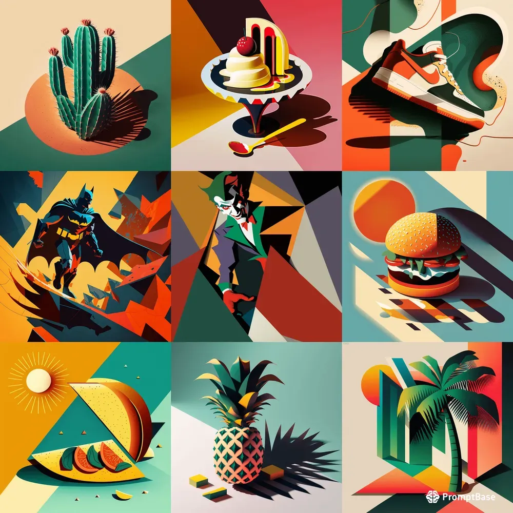 Retro Modern Graphic Designs Midjourney Prompt | PromptBase