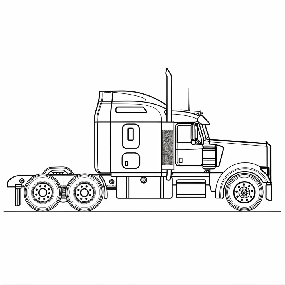 Peterbilt Coloring Pages [2025]