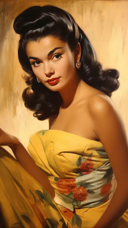 Vintage Retro Photos Of Women 1950s Midjourney Prompt | PromptBase