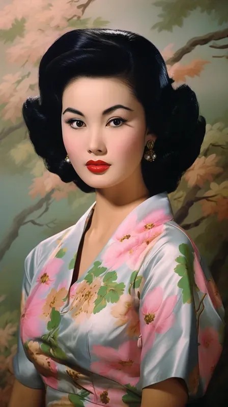 Vintage Retro Photos Of Women 1950s Midjourney Prompt | PromptBase