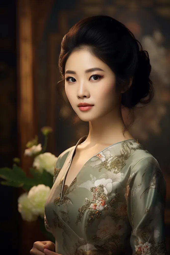 Realistic Lady Character Portraits Midjourney Prompt | PromptBase