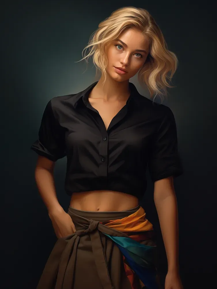 Realistic Female Studio Fashion Models Midjourney Prompt | PromptBase