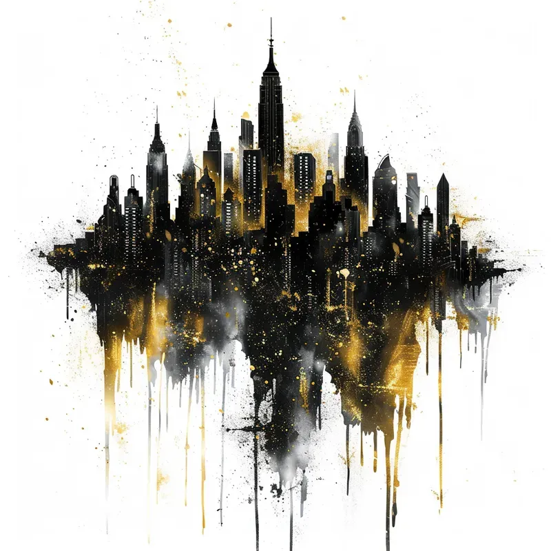 Realistic Gothic Sketch Ink Splash Art Midjourney Prompt | PromptBase