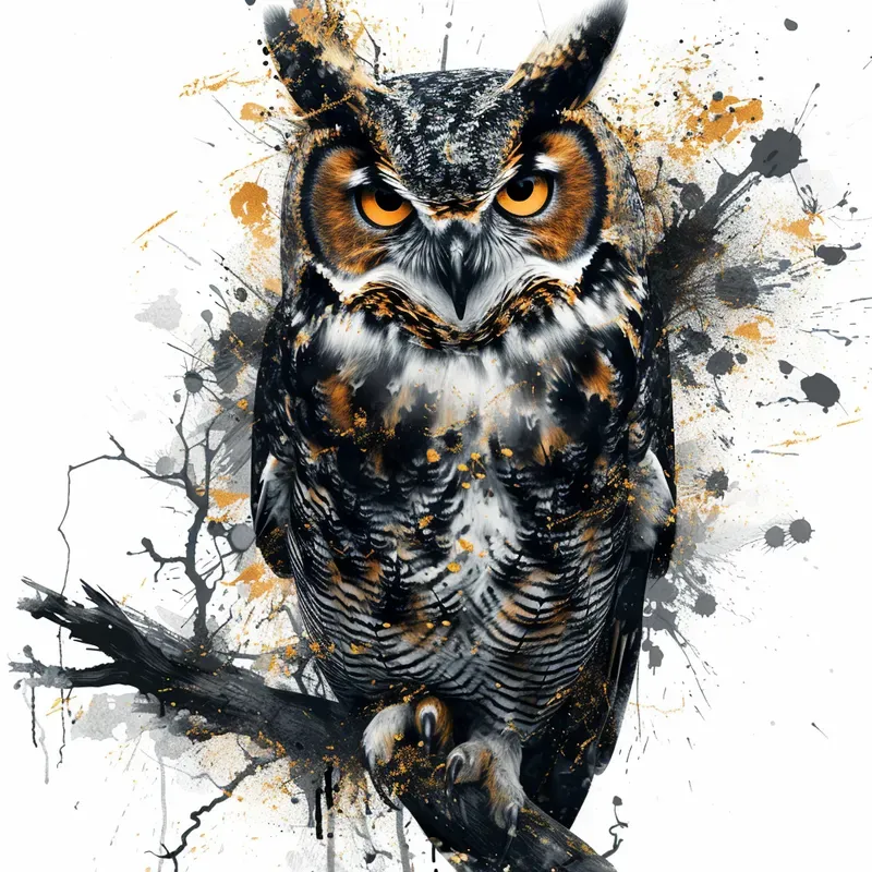 Realistic Gothic Sketch Ink Splash Art Midjourney Prompt | PromptBase