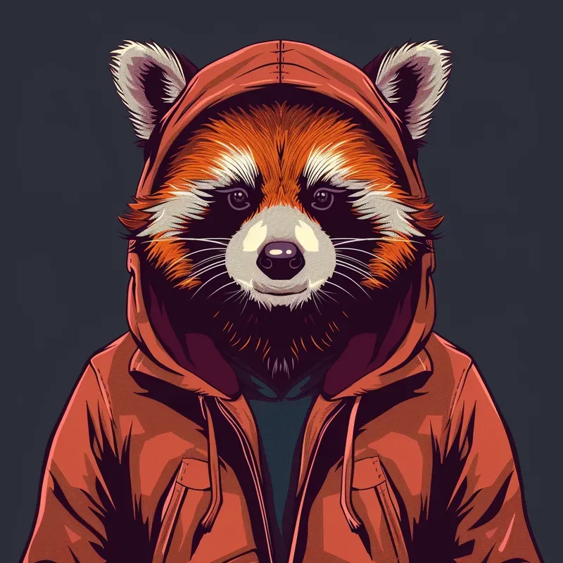 Funky Animal Illustrations With Clothing Midjourney Prompt | PromptBase