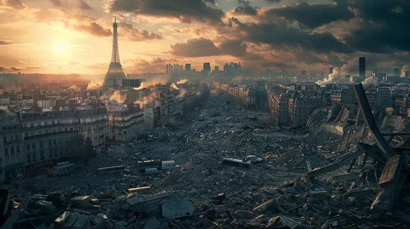 Cinematic Apocalyptic Locations Midjourney Prompt | PromptBase