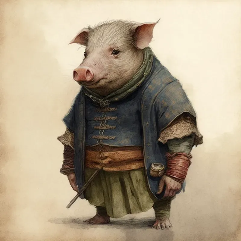 Old Book Illustrations Of Anthropomorphics Midjourney Prompt | PromptBase