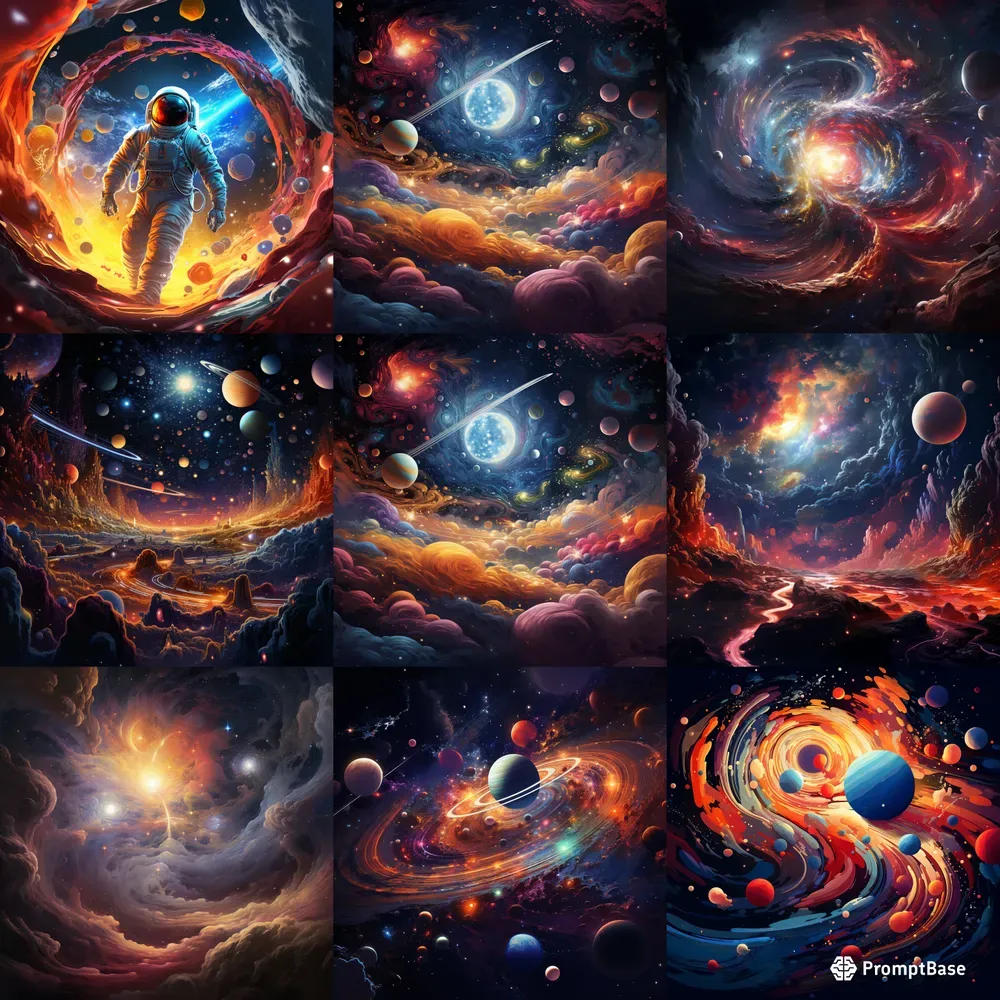 Cosmic Illustrations Midjourney Prompt | PromptBase
