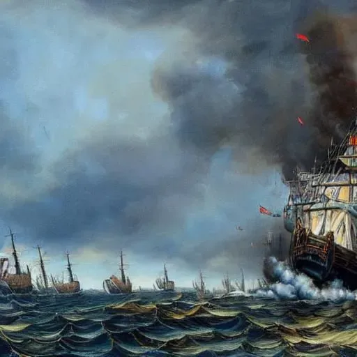 Ship Battle Scenes Prompt | PromptBase