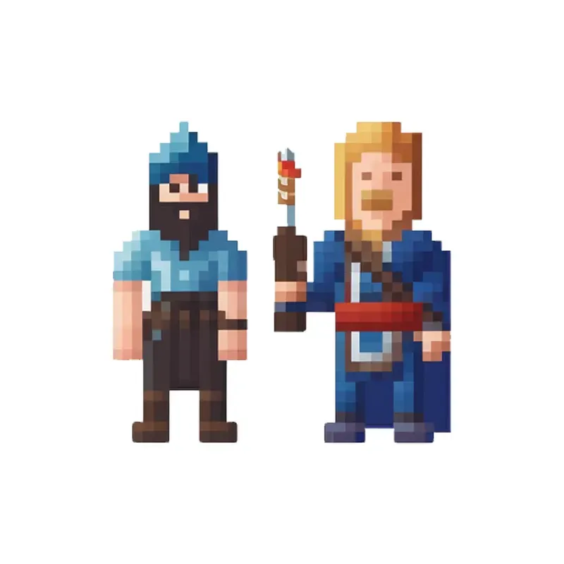 Pixel Art 8bit Game Characters Midjourney Prompt | PromptBase