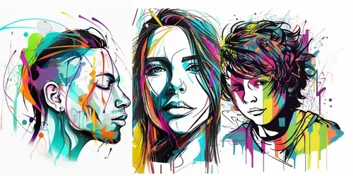 Graffiti-style Portraits Midjourney Prompt | PromptBase