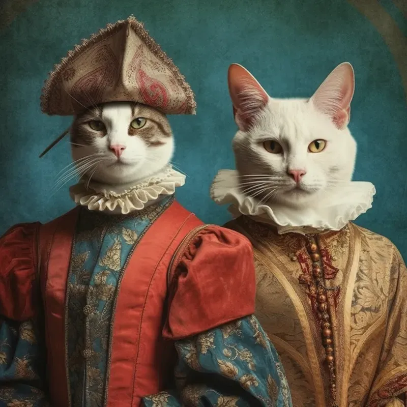 Animal Baroque Royalty Portraits Midjourney Prompt | PromptBase