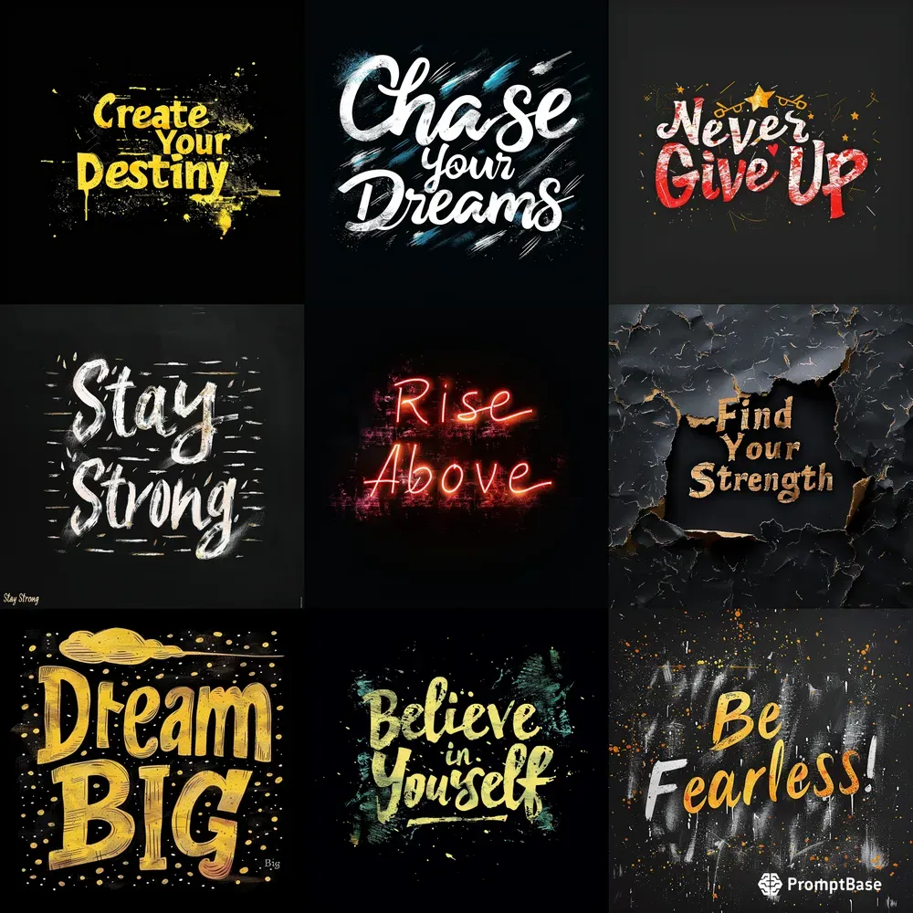 Empowering Motivation Inspiration Quotes Midjourney Prompt | PromptBase