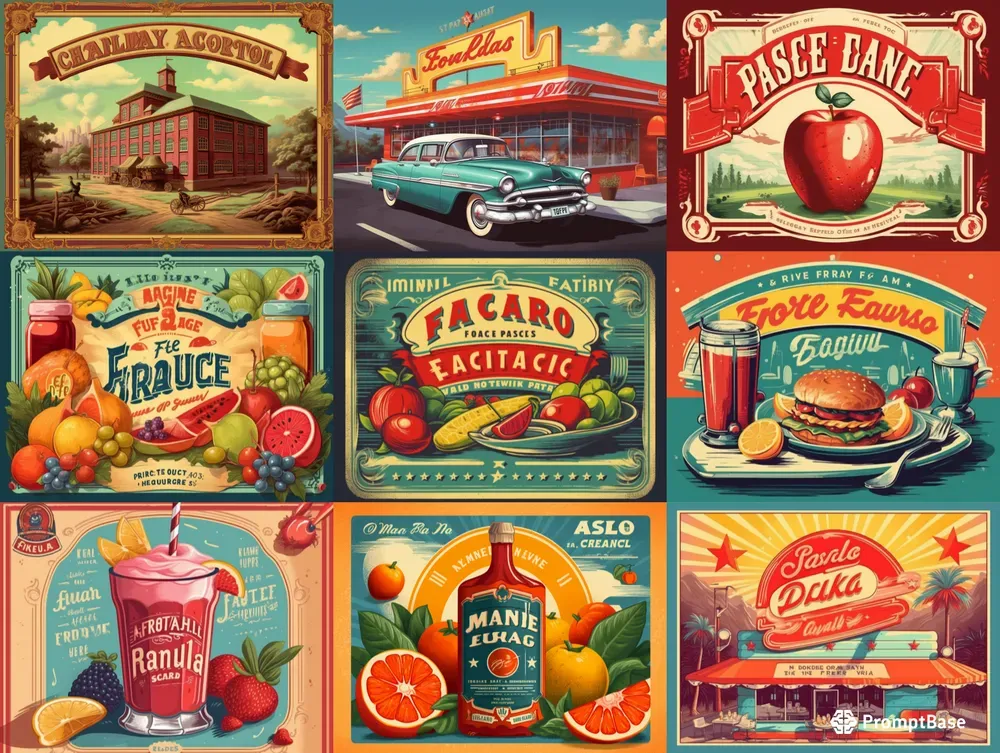 Vintage Ad Posters Midjourney Prompt | PromptBase