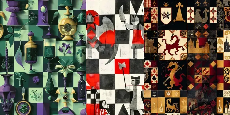 Medieval Squares Seamless Patterns Midjourney Prompt | PromptBase