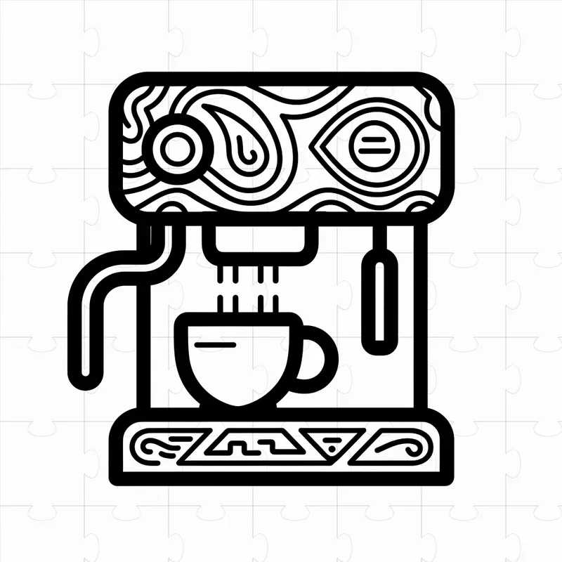 Bw Symphony Contour And Coloring Icons Midjourney Prompt | PromptBase