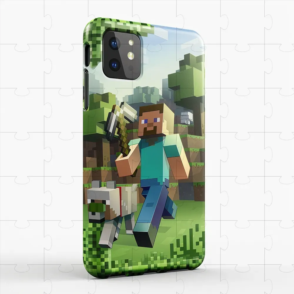 Minecraft Smartphone Case Mockups Midjourney Prompt | PromptBase