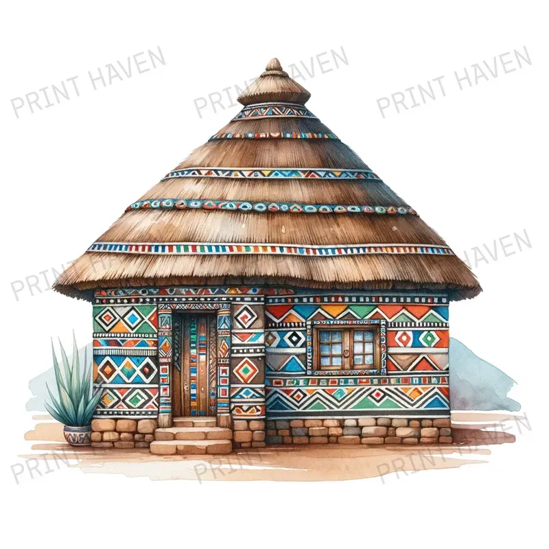 African Heritage Watercolor Cliparts DALL·E Prompt | PromptBase