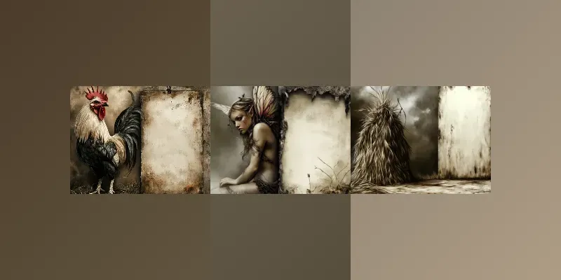 Post Apocalyptic Farm Junk Journal Pages Midjourney Prompt | PromptBase