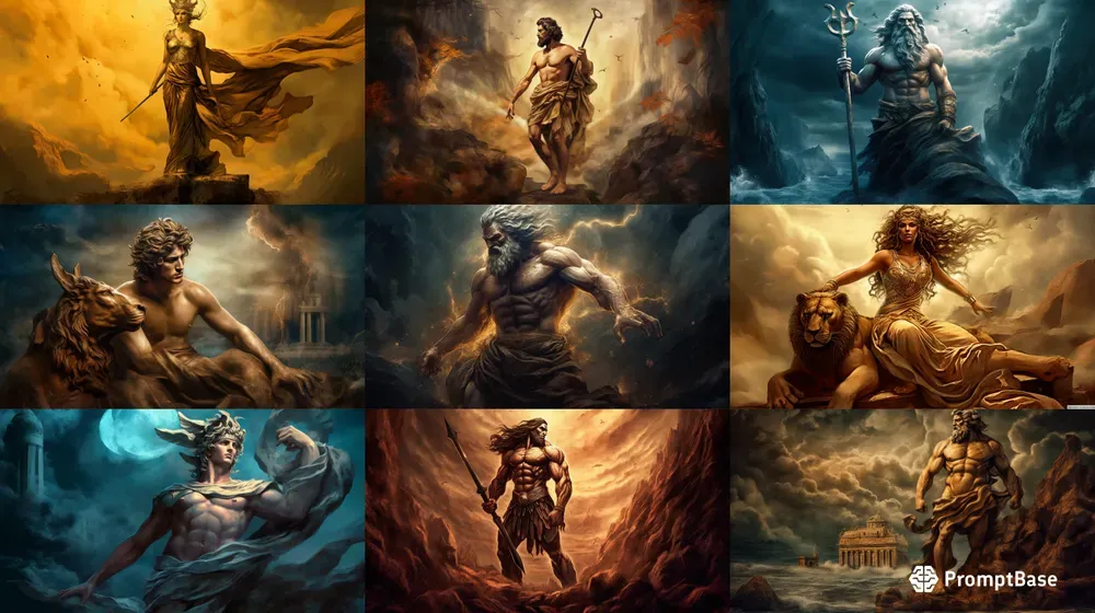 Greek Mythology Backgrounds Midjourney Prompt | PromptBase