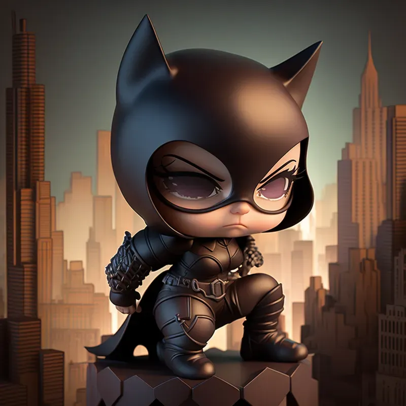 Little Chibi Superheroes In The Cities Midjourney Prompt | PromptBase