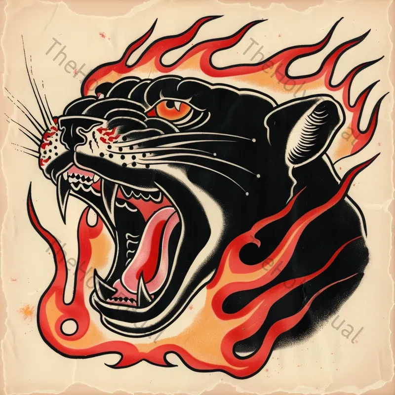 Custom 1950s American Tattoo Designs Midjourney Prompt | PromptBase