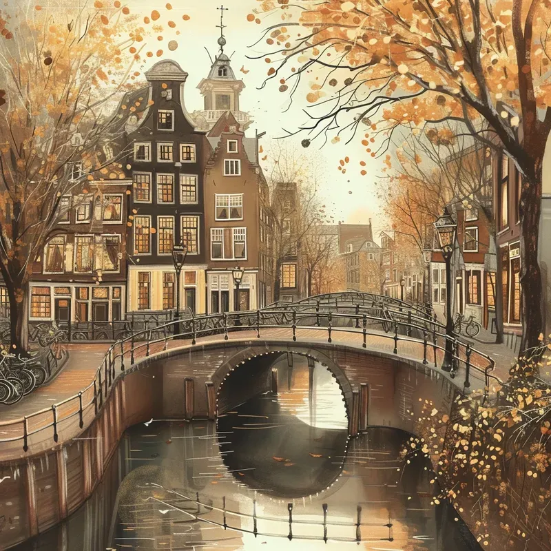 Nostalgic City Storybook Illustrations Midjourney Prompt | PromptBase