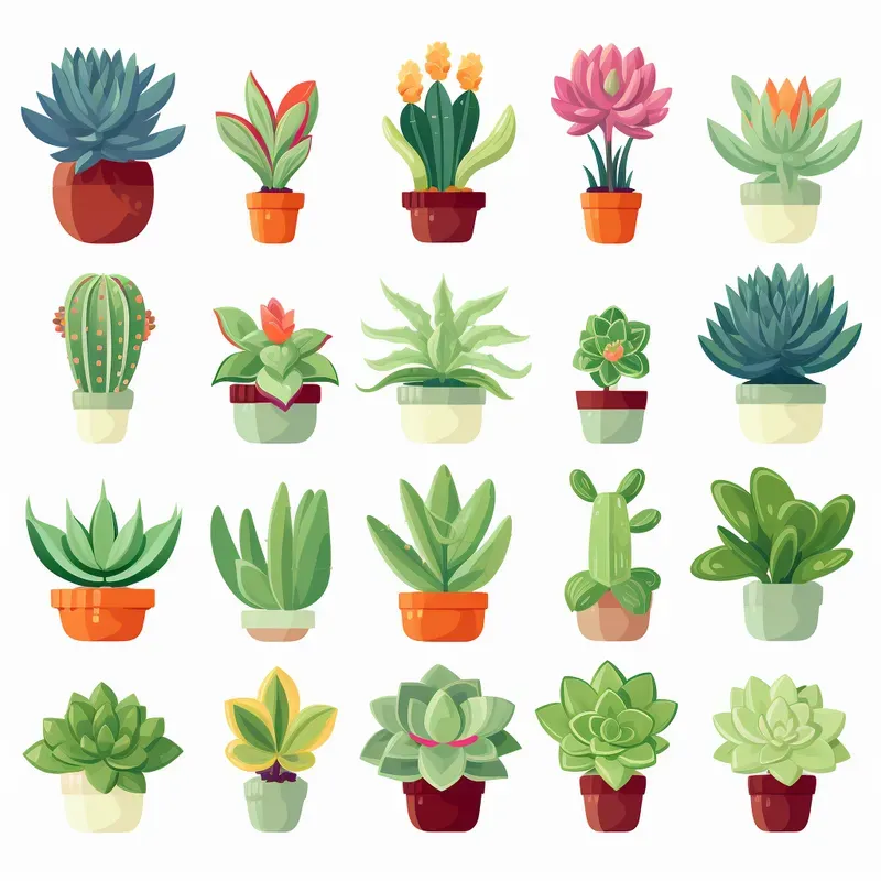 Succulent Plant Vectors Midjourney Prompt | PromptBase