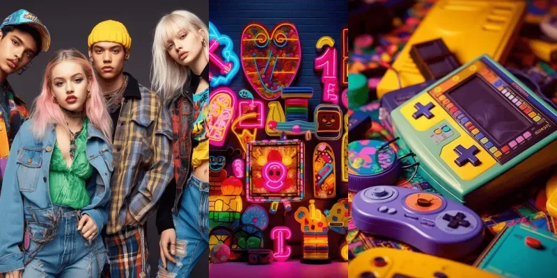 Nostalgic 90s Fashion Photography Midjourney Prompt | PromptBase
