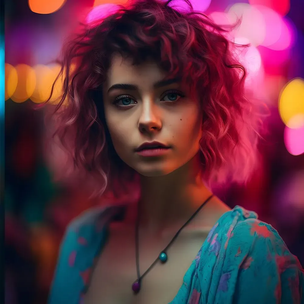 Social Media Portraits Photo With Bokeh Midjourney Prompt | PromptBase