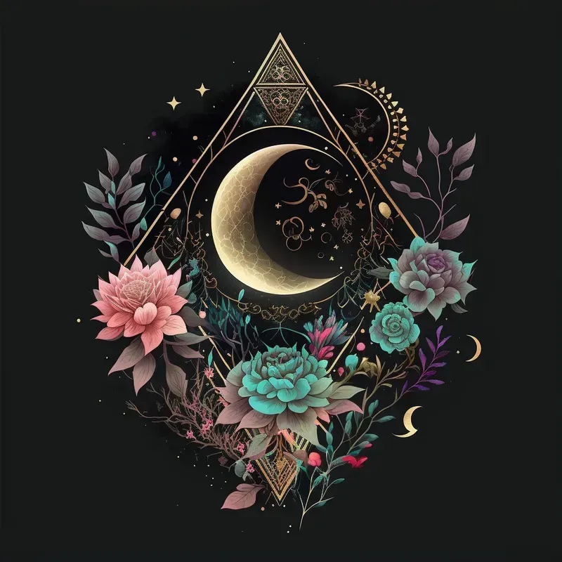 Sacred Art Decor Logos Wallpapers Midjourney Prompt | PromptBase