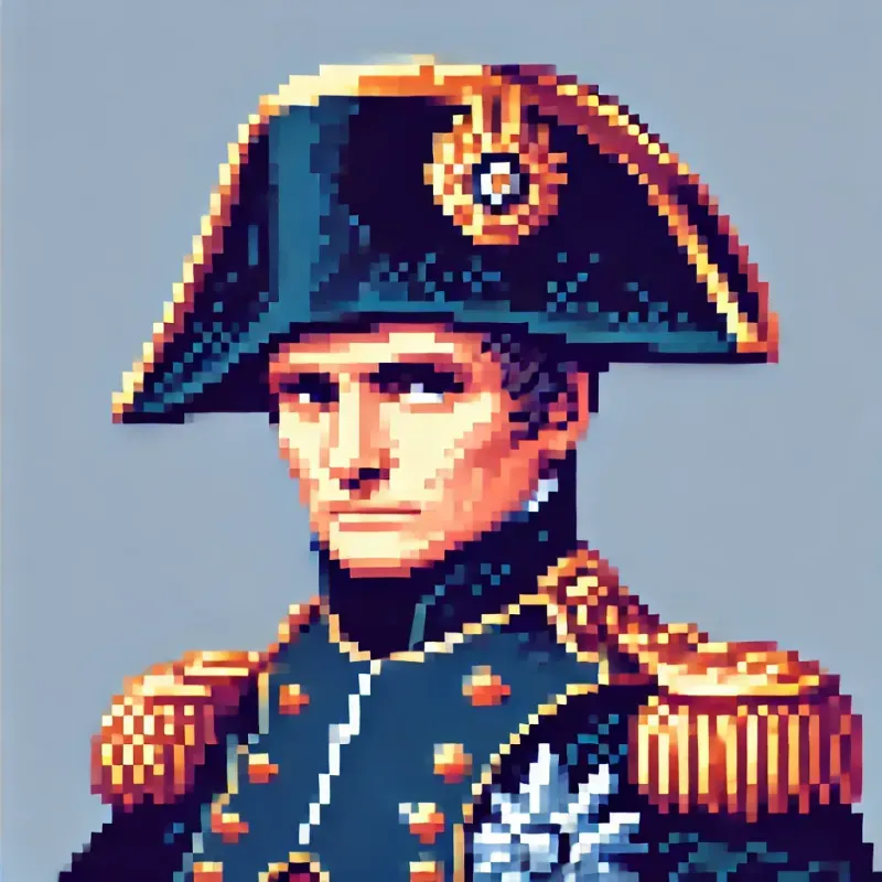 Pixel Art Historical Figures Closeup DALL·E Prompt | PromptBase