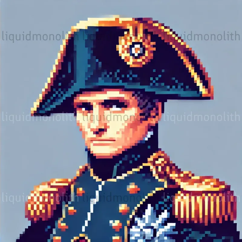 Pixel Art Historical Figures Closeup DALL·E Prompt | PromptBase