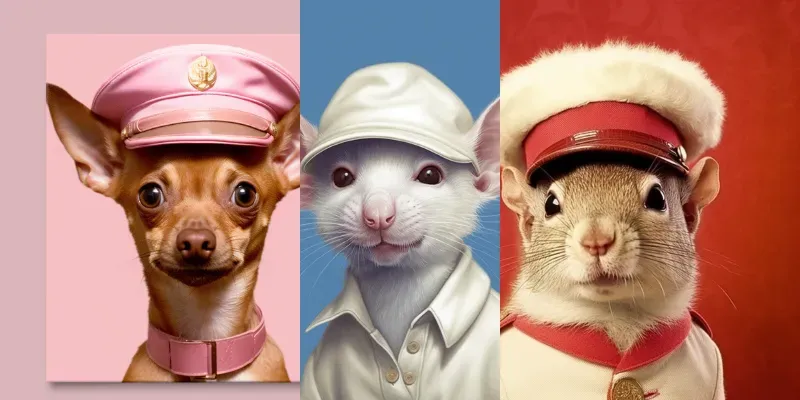 Animals In Uniform Midjourney Prompt | PromptBase