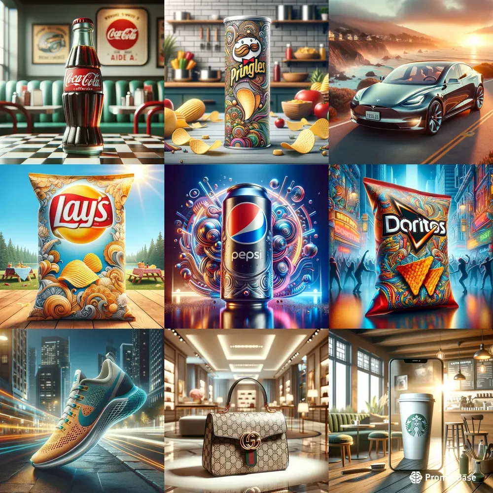 Realistic Brand Product Showcases DALL·E Prompt | PromptBase