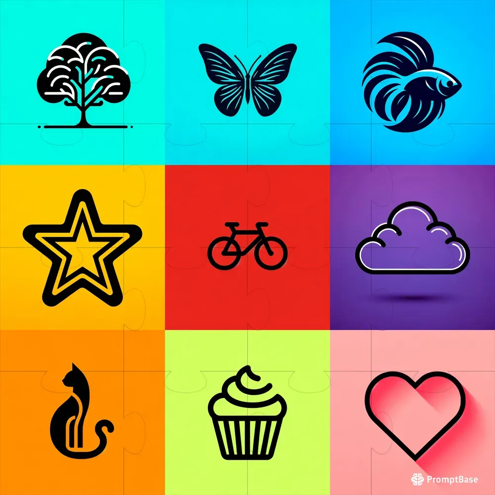 Colorful Icon Backgrounds DALL·E Prompt | PromptBase