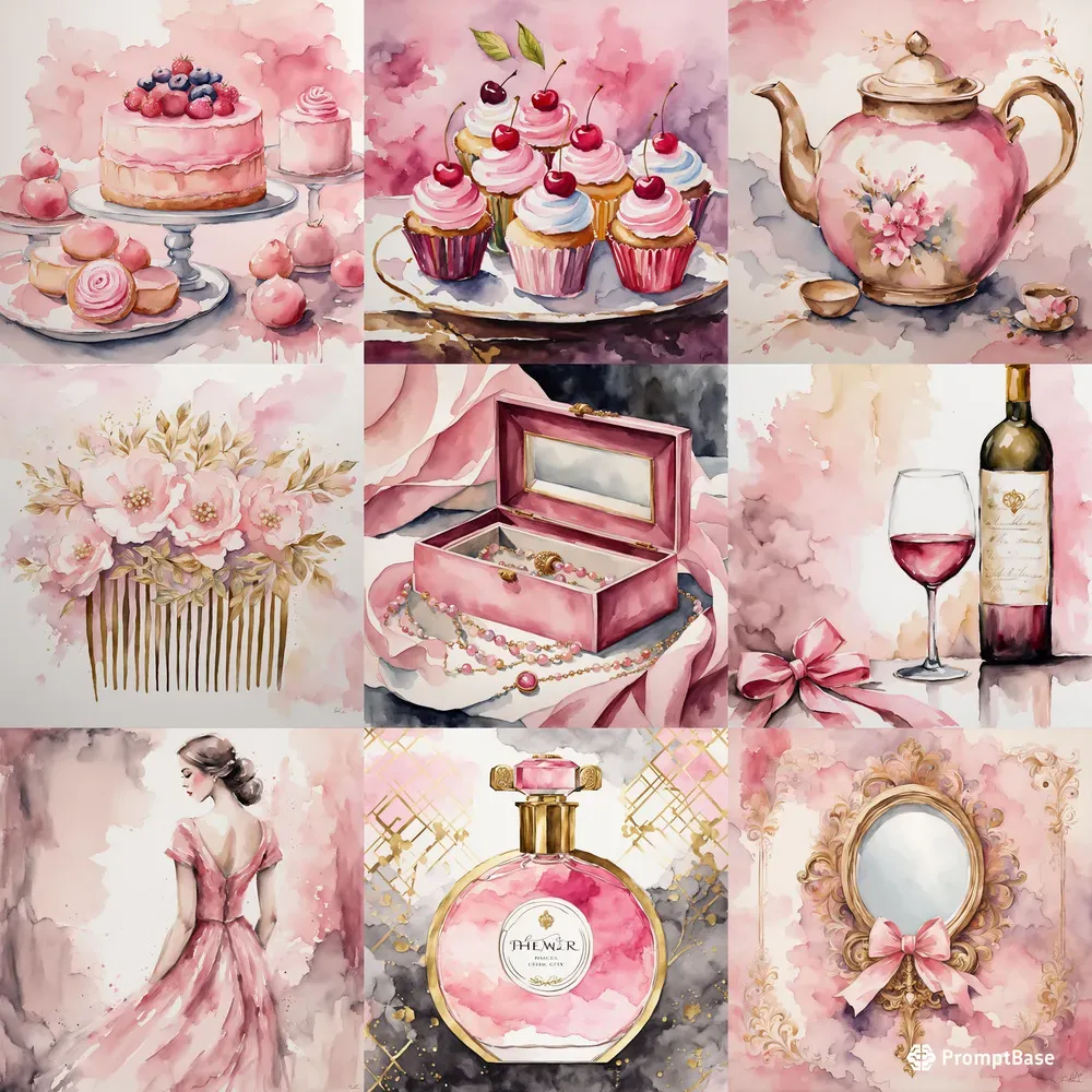 Flirty Illustrations In Watercolor Stable Diffusion Prompt | PromptBase