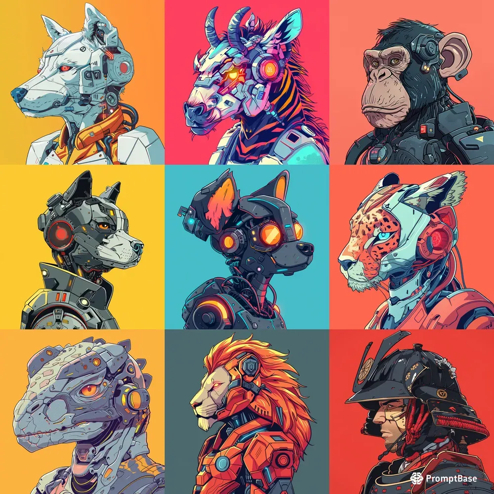 Mascot NFT Anime Profile Picture Images Midjourney Prompt | PromptBase