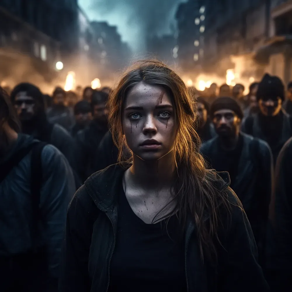 Cinematic People In The Crowd Midjourney Prompt | PromptBase