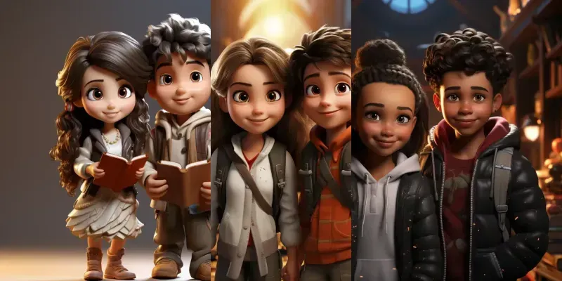 Disney And Pixar Style Character Midjourney Prompt | PromptBase