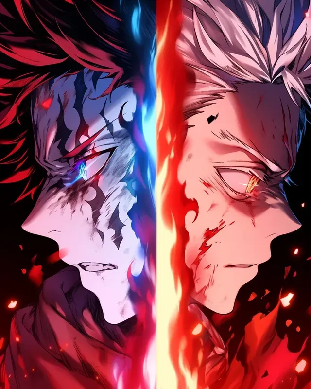 Epic Rival Anime Characters Midjourney Prompt | PromptBase