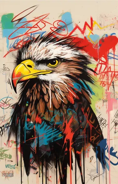 Stylish Graffiti Drawings Of Animals Midjourney Prompt | PromptBase