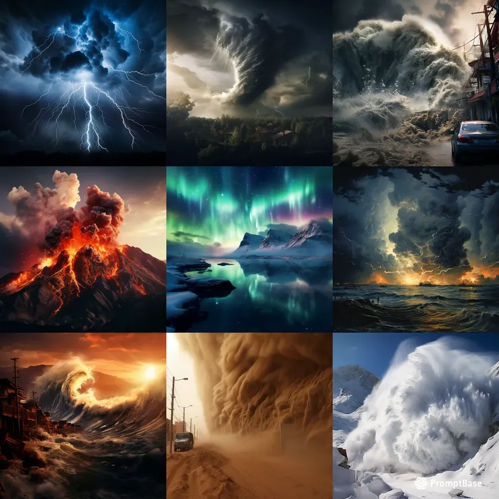 Stunning Powerful Natures Midjourney Prompt | PromptBase