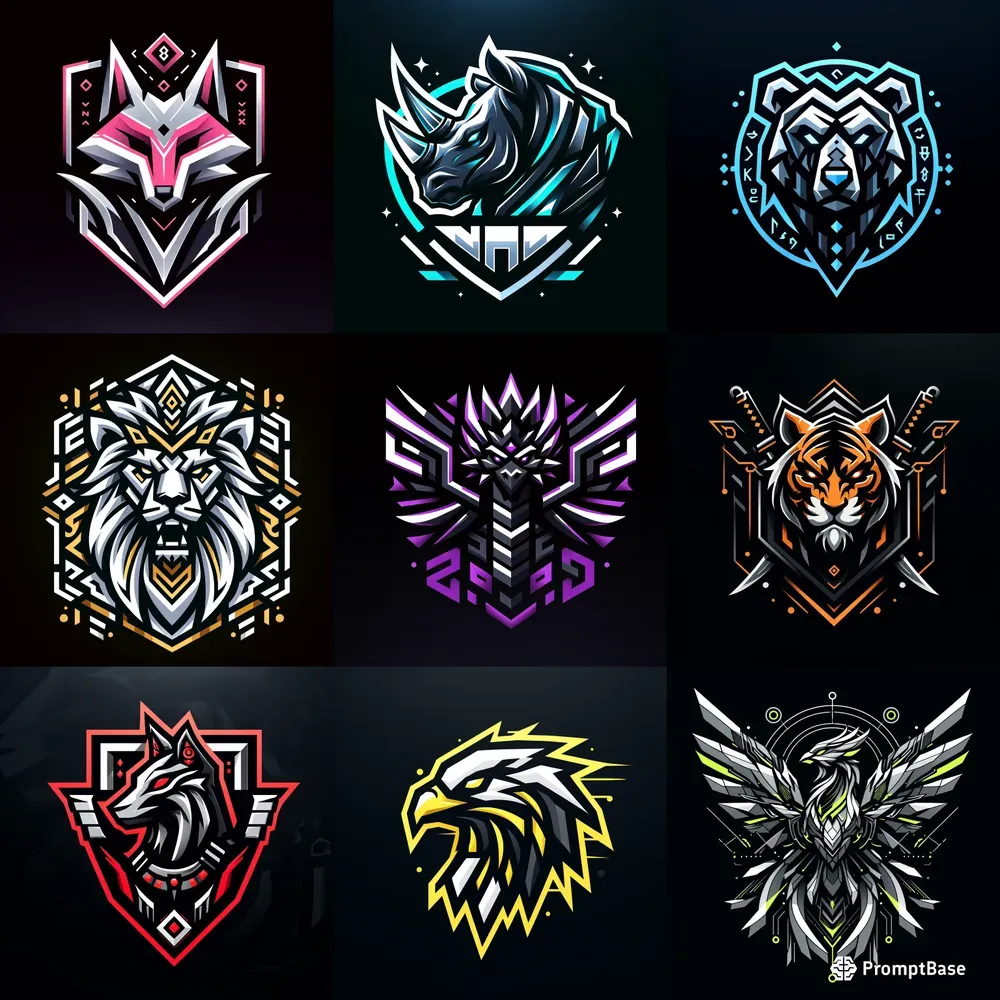Vector Esports Logos DALL·E Prompt | PromptBase