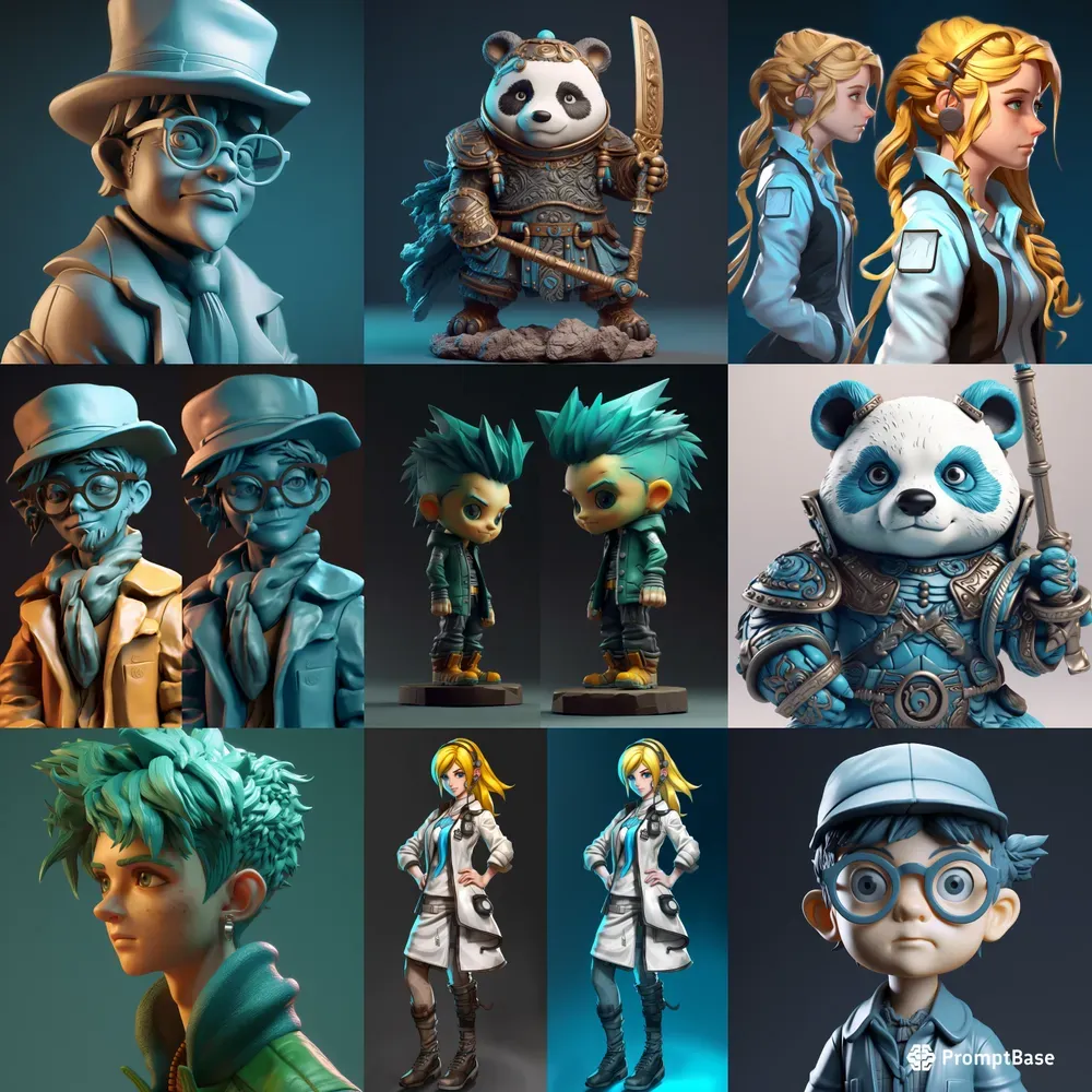 High Quality Figurine Characters Midjourney Prompt | PromptBase